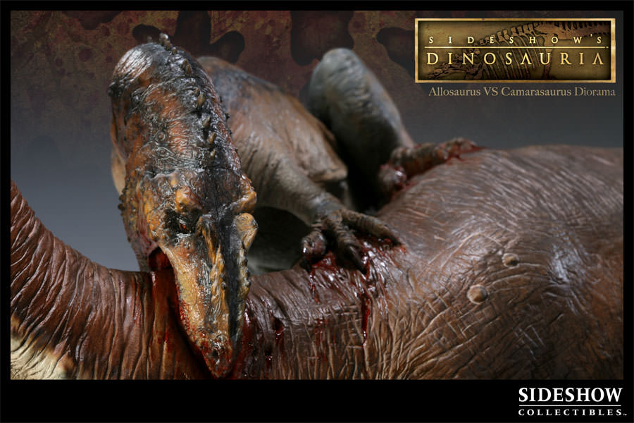 Dinosauria Allosaurus VS Camarasaurus Polystone Diorama by Sideshow ...
