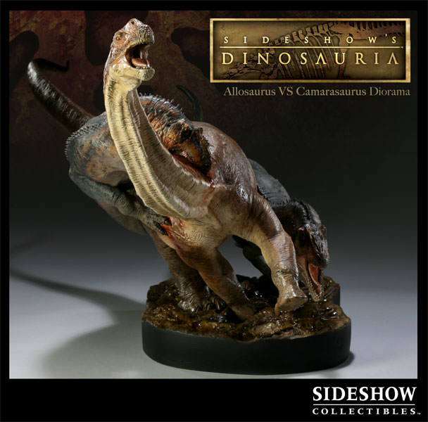 Dinosauria Allosaurus VS Camarasaurus Polystone Diorama by Sideshow ...