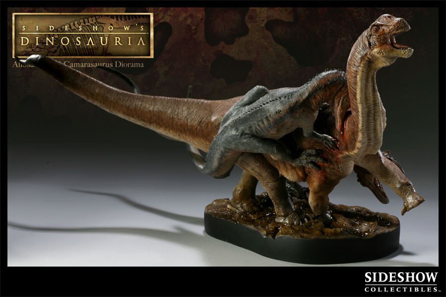 Dinosauria Allosaurus VS Camarasaurus Polystone Diorama by Sideshow ...