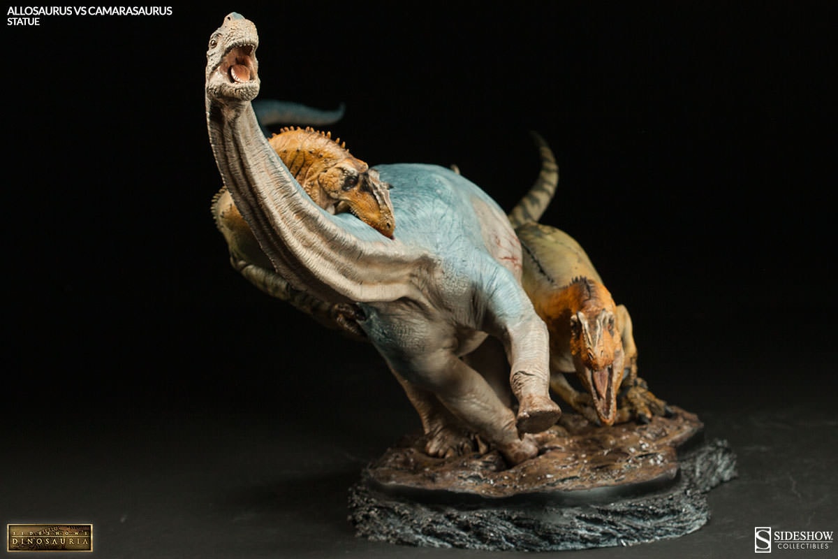 Dinosauria Allosaurus vs Camarasaurus Statue by Sideshow Col | Sideshow ...