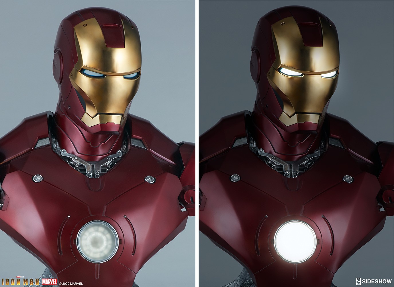 Marvel Iron Man Mark III Life-Size Bust by Sideshow Collectibles ...