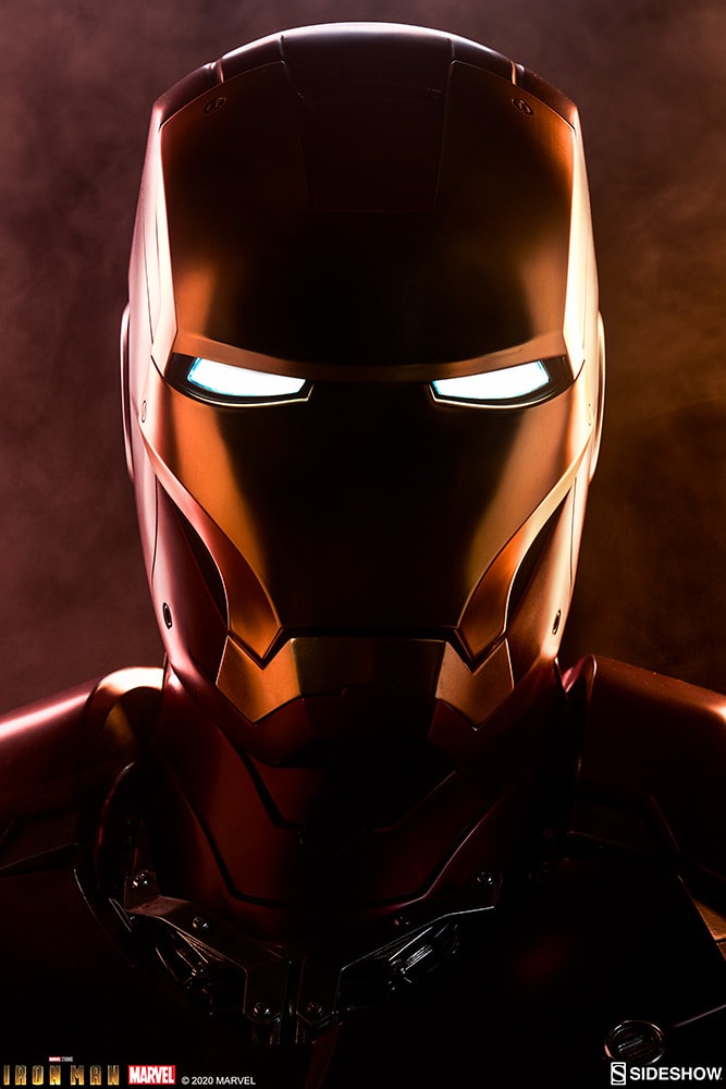 Marvel Iron Man Mark III Life-Size Bust by Sideshow Collectibles ...