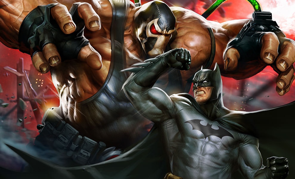 DC Comics Batman vs Bane Premium Art Print by Sideshow Colle | Sideshow ...