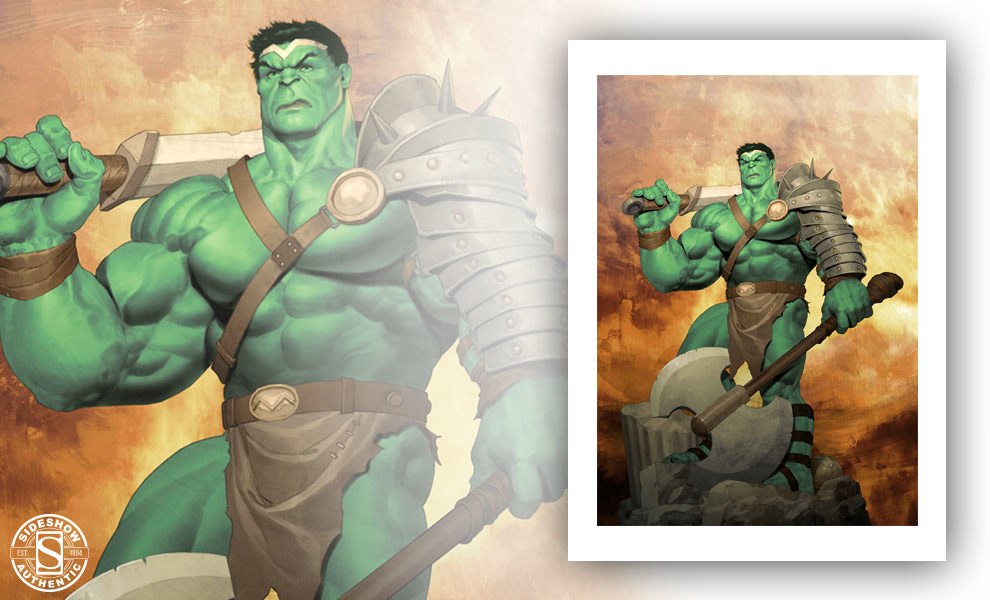 Marvel King Hulk Premium Art Print by Sideshow Collectibles | Sideshow ...
