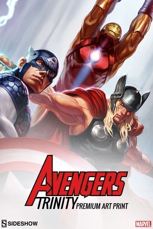 Marvel Avengers Trinity Premium Art Print by Sideshow Collec | Sideshow ...