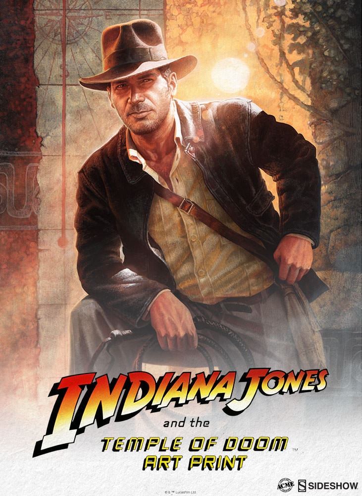 Indiana Jones And The Temple Of Doom Poster Big Original Vintage Movie