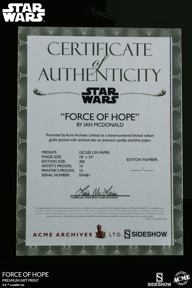 Star Wars Certificate Printable