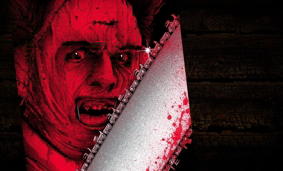 leatherface wall art