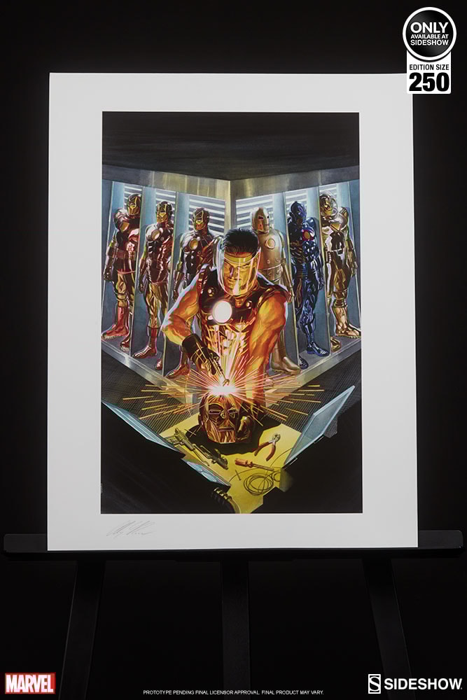 Marvel Iron Man The Golden Avenger Art Print by Alex Ross Ar | Sideshow ...