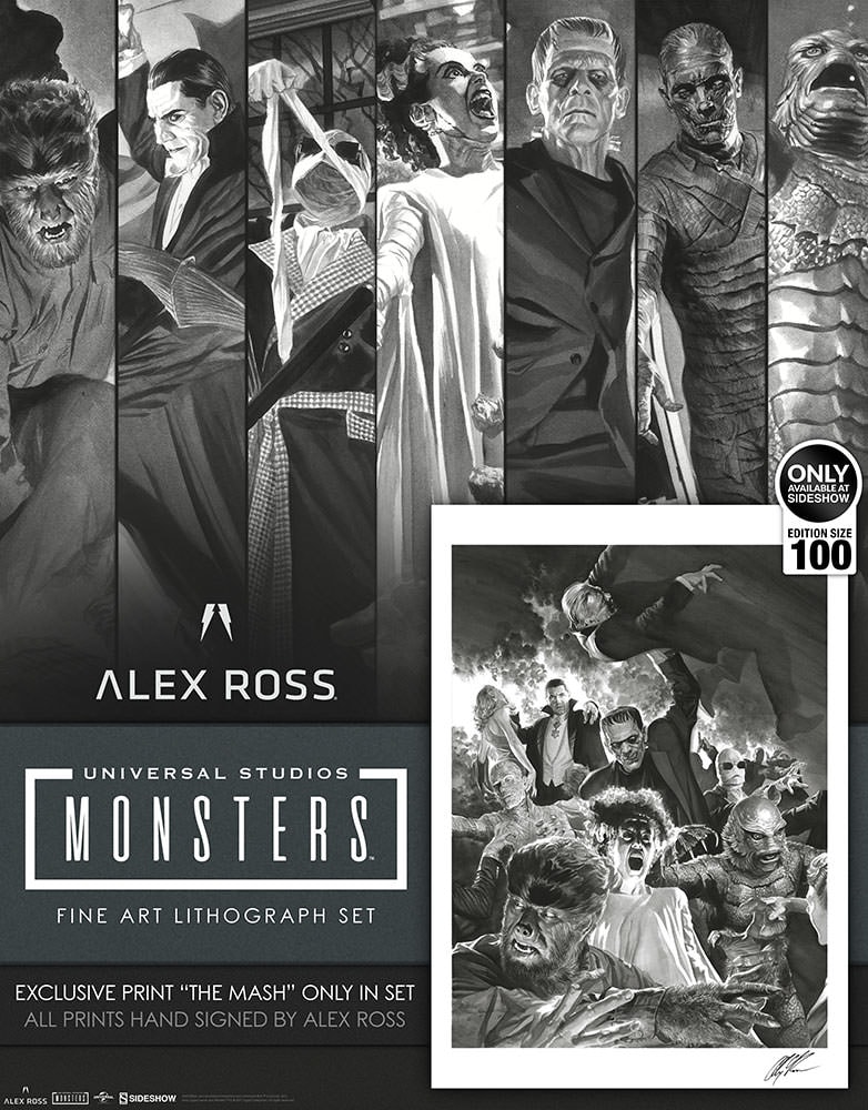 Universal Monsters Universal Monsters Art Print by Alex Ross | Sideshow ...