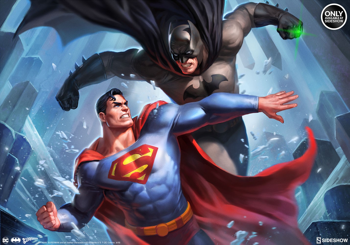 DC Comics Batman vs Superman Art Print by Sideshow | Sideshow Collectibles