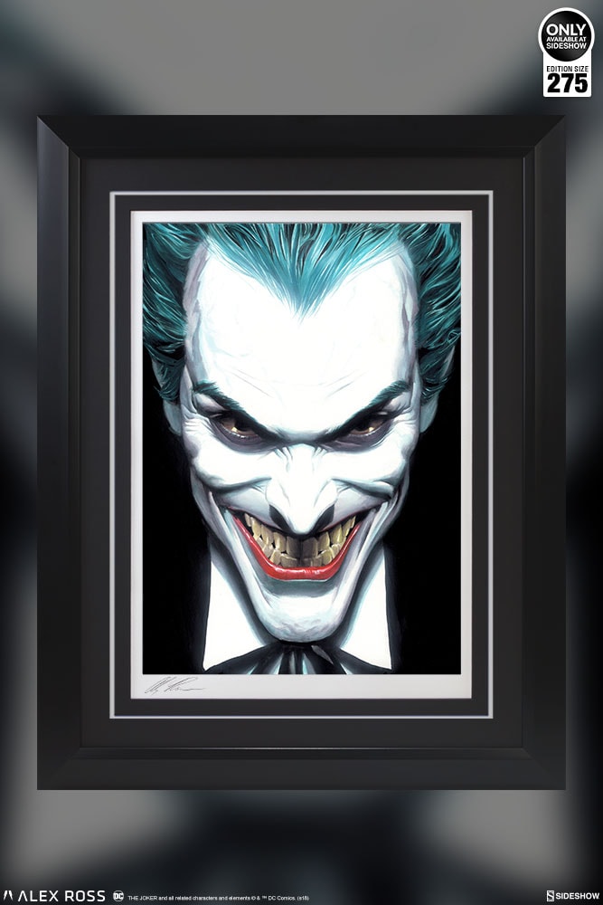 Alex Ross Portraits Of Villainy Joker Marvel Dc Comics Fine Art