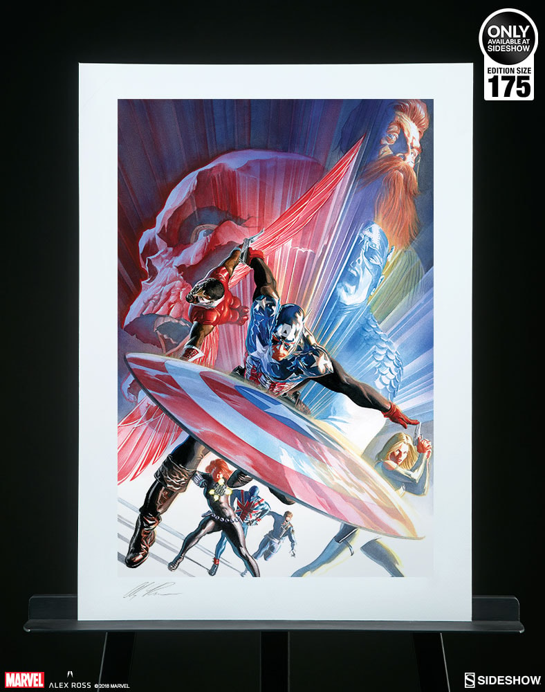 Marvel Captain America Issue 600 Art Print by Alex Ross Art | Sideshow ...