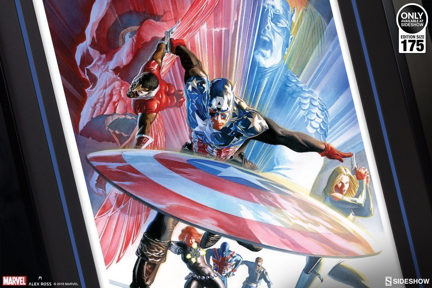 Marvel Captain America 600 Art Print by Alex Ross Art | Sideshow ...