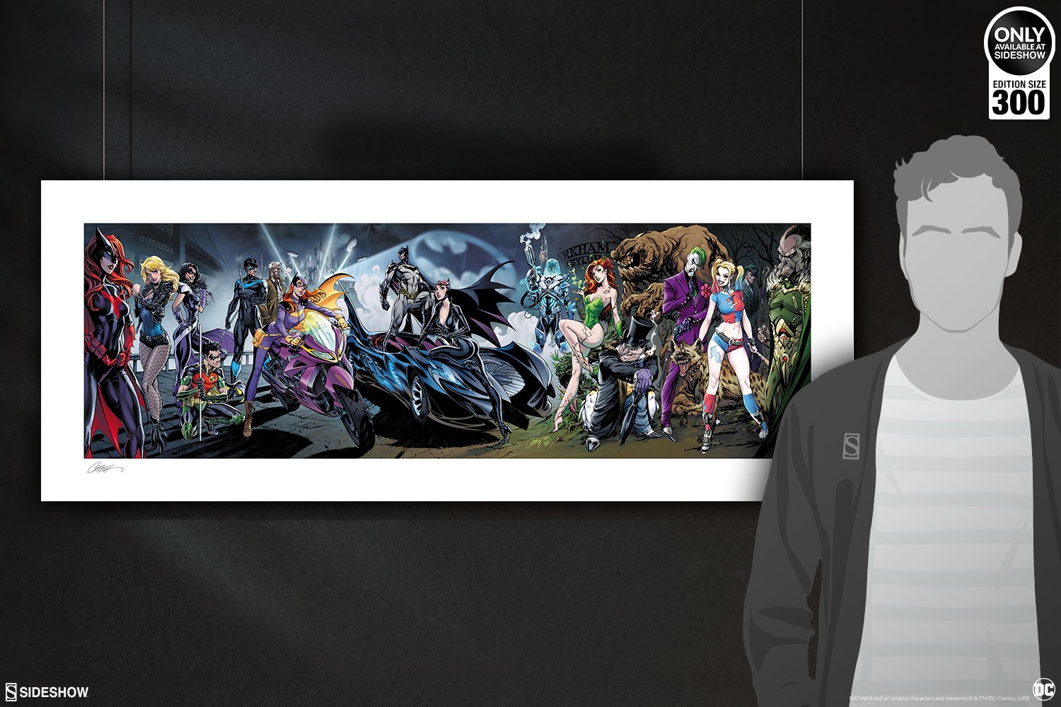 Batman 50 Deluxe Print by J. Scott Campbell | Sideshow Collectibles