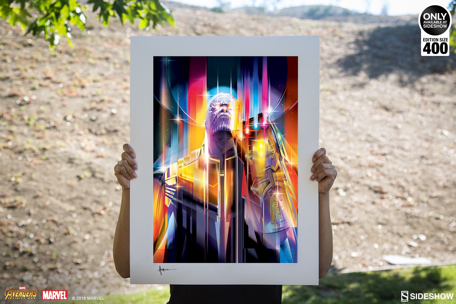 Thanos Infinity War Fine Art Print by Orlando Arocena | Sideshow ...
