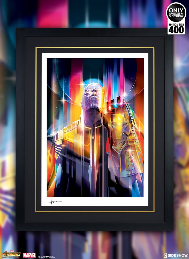 Thanos Infinity War Fine Art Print by Orlando Arocena | Sideshow ...