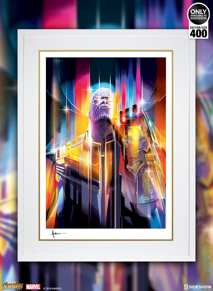 Thanos Infinity War Fine Art Print by Orlando Arocena | Sideshow ...