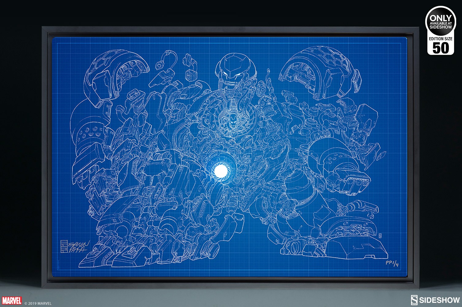 The Hulkbuster Blueprint Variant Fine Art Print by Erwin Papa ...