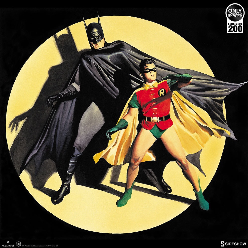 The Dynamic Duo Fine Art Lithograph by Alex Ross | Sideshow Collectibles