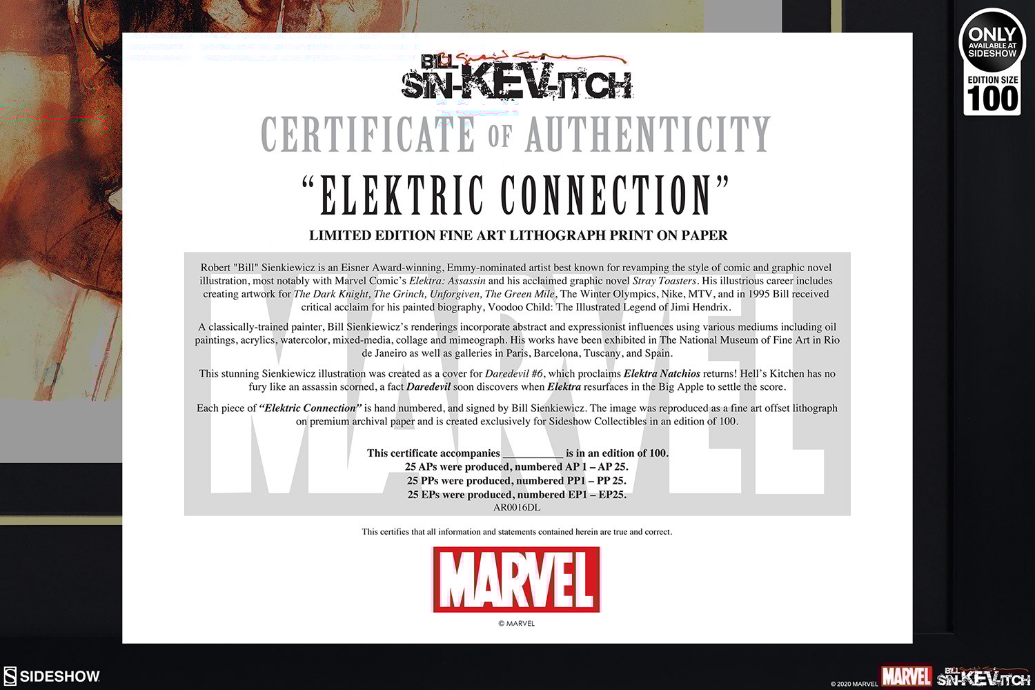 Marvel Elektric Connection Fine Art Lithograph by Bill Sienkiewicz ...