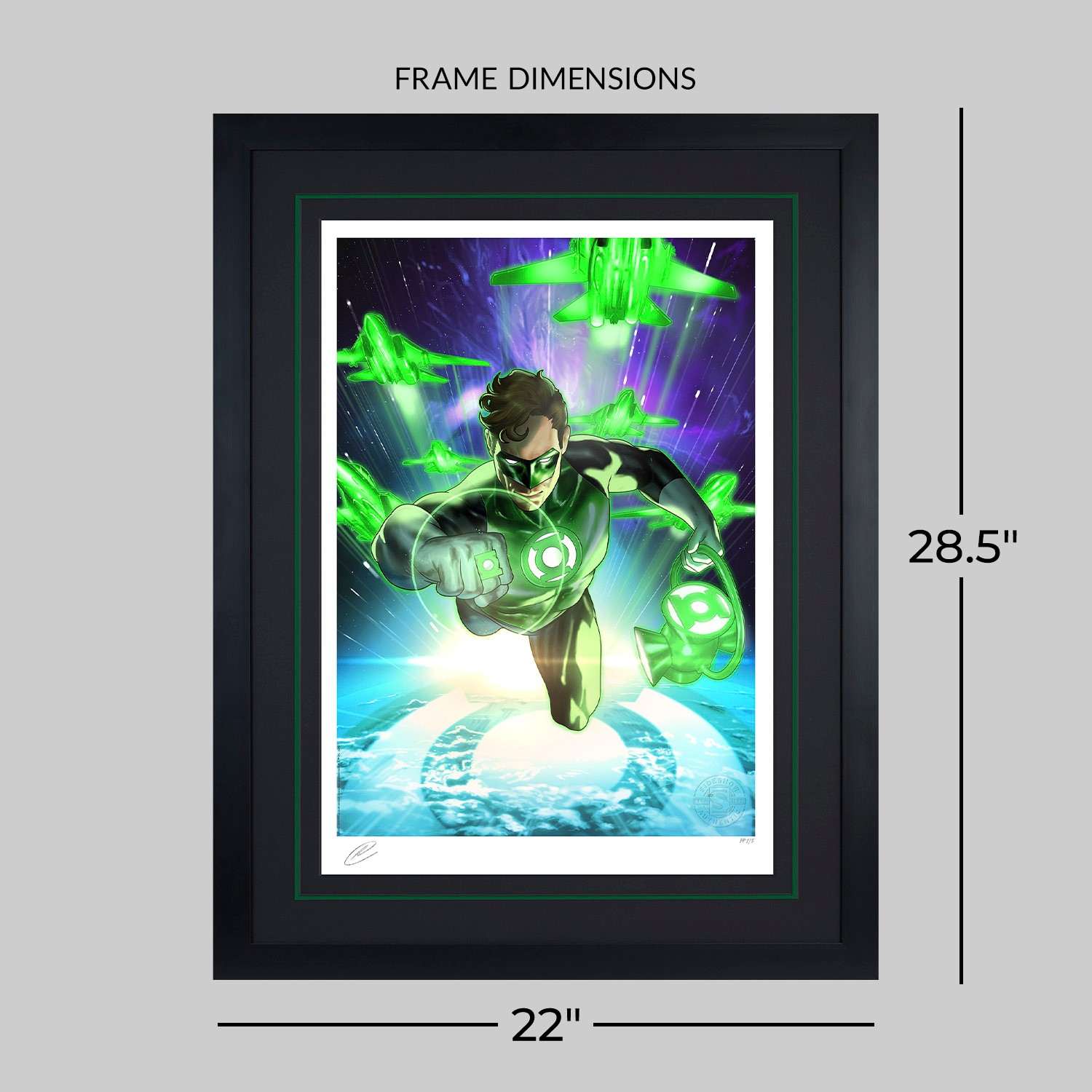 green lantern gets framed