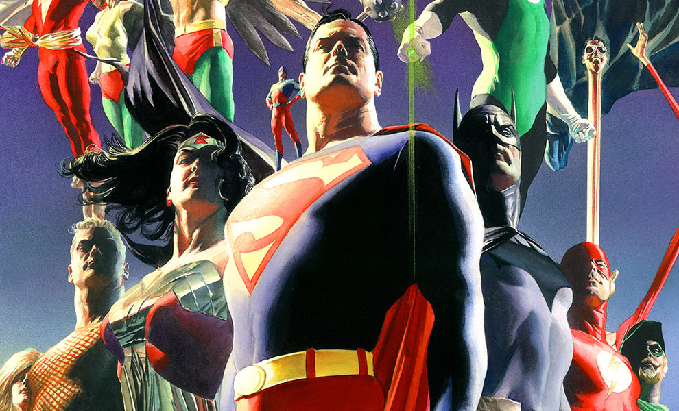 DC Comics JLA Secret Origins Fine Art Lithograph by Alex Ross ...