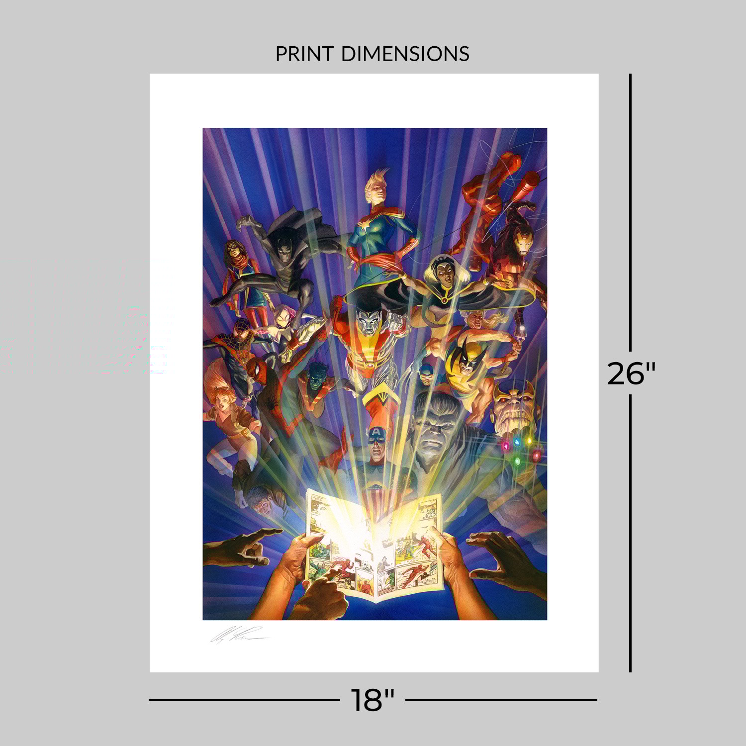 marvel comic prints