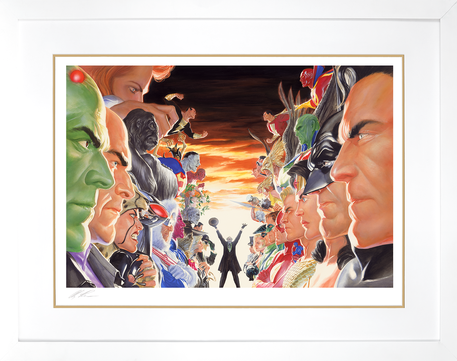 Absolute Justice Battle Fine Art Lithograph by Alex Ross | Sideshow ...