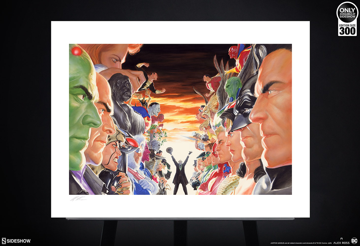 Absolute Justice Battle Fine Art Lithograph by Alex Ross | Sideshow ...