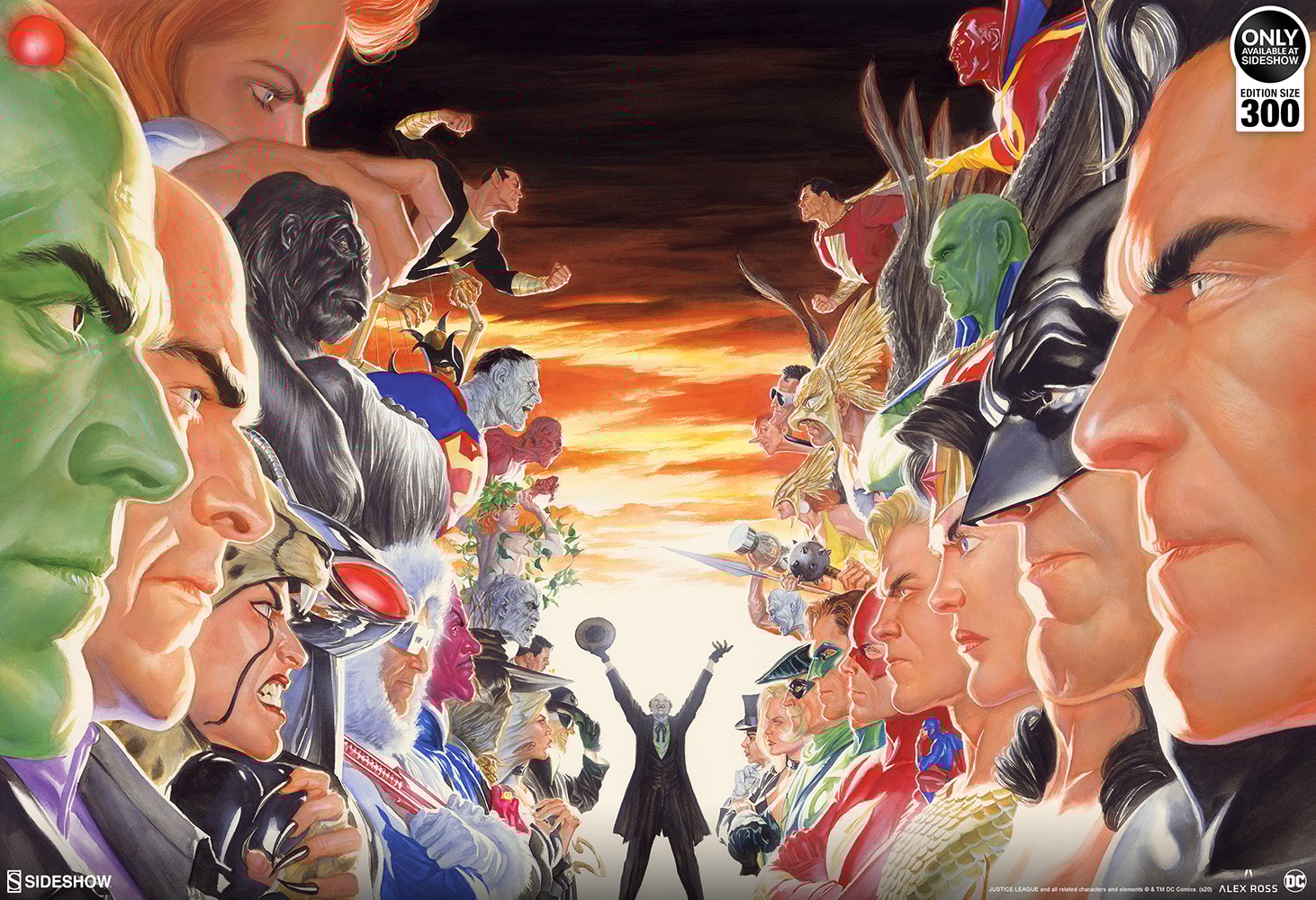 Absolute Justice Battle Fine Art Lithograph by Alex Ross | Sideshow ...
