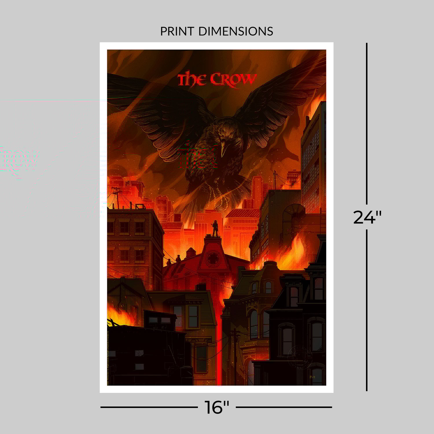 The Crow: Devil's Night Fine Art Print by Kevin Tong | Sideshow Collectibles