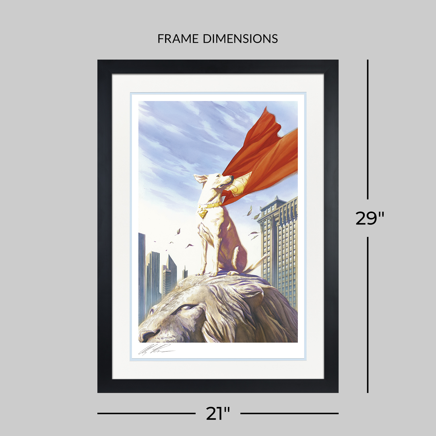 Krypto: Dog of Steel Fine Art Print by Alex Ross | Sideshow Collectibles
