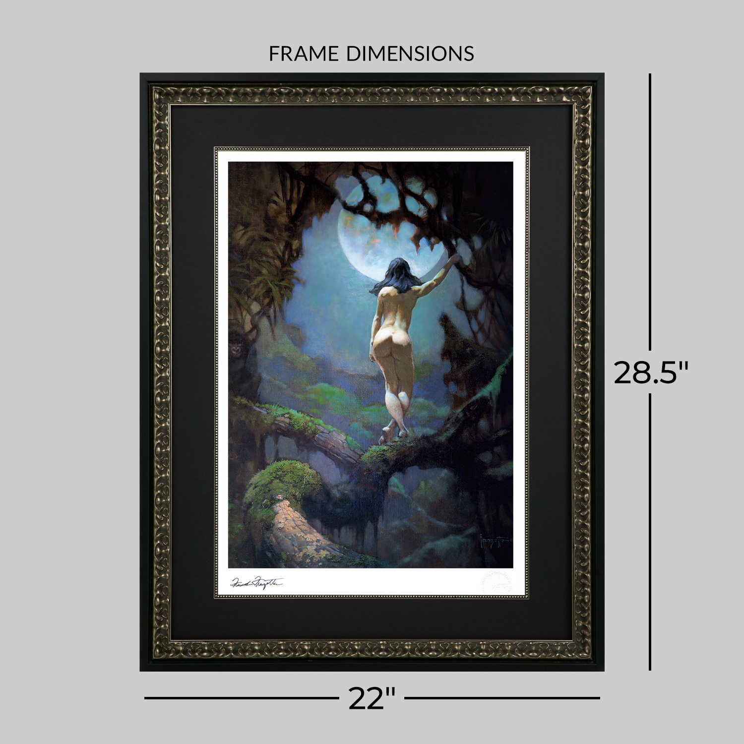 Moon's Rapture Fine Art Print by Frank Frazetta | Sideshow Collectibles