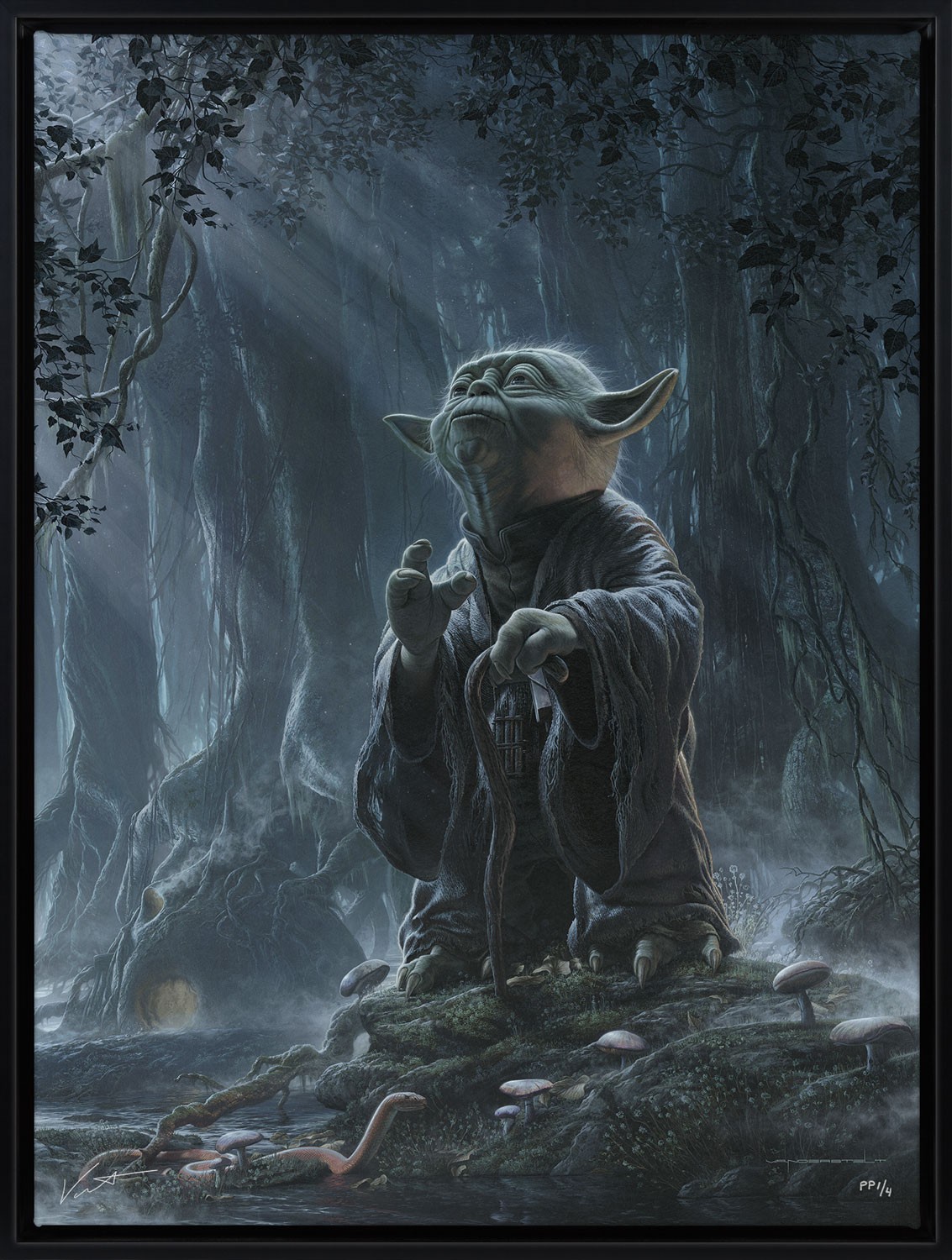 Yoda™: Luminous Beings Fine Art Print by Jerry Vanderstelt | Sideshow ...