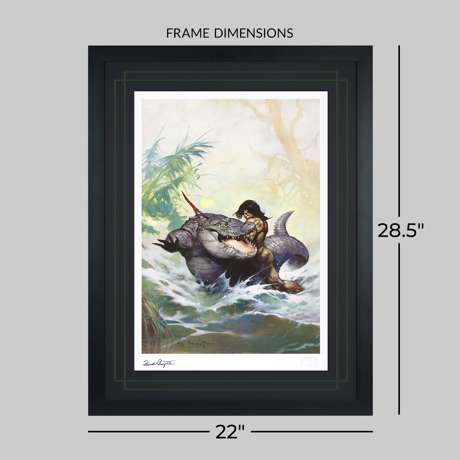 Monster Out of Time Fine Art Print by Frank Frazetta | Sideshow ...