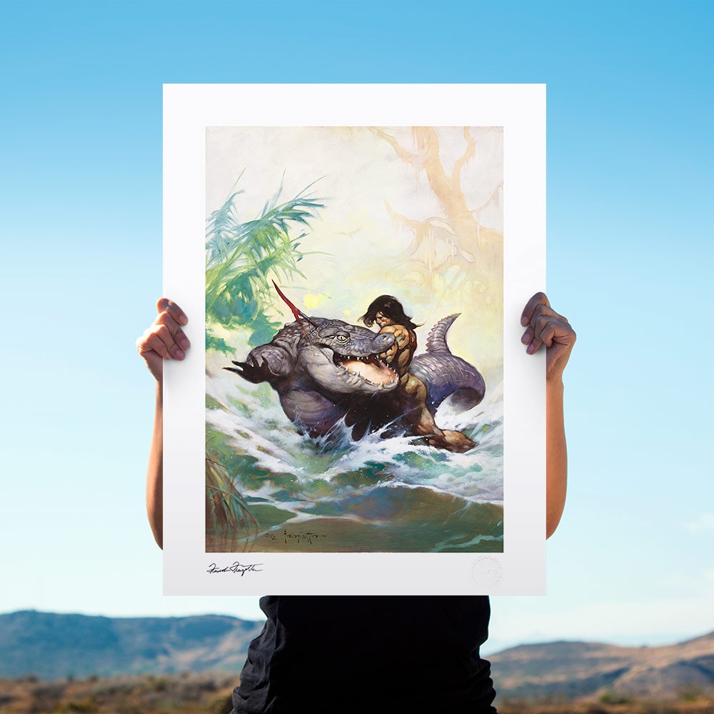 Monster Out of Time Fine Art Print by Frank Frazetta | Sideshow ...