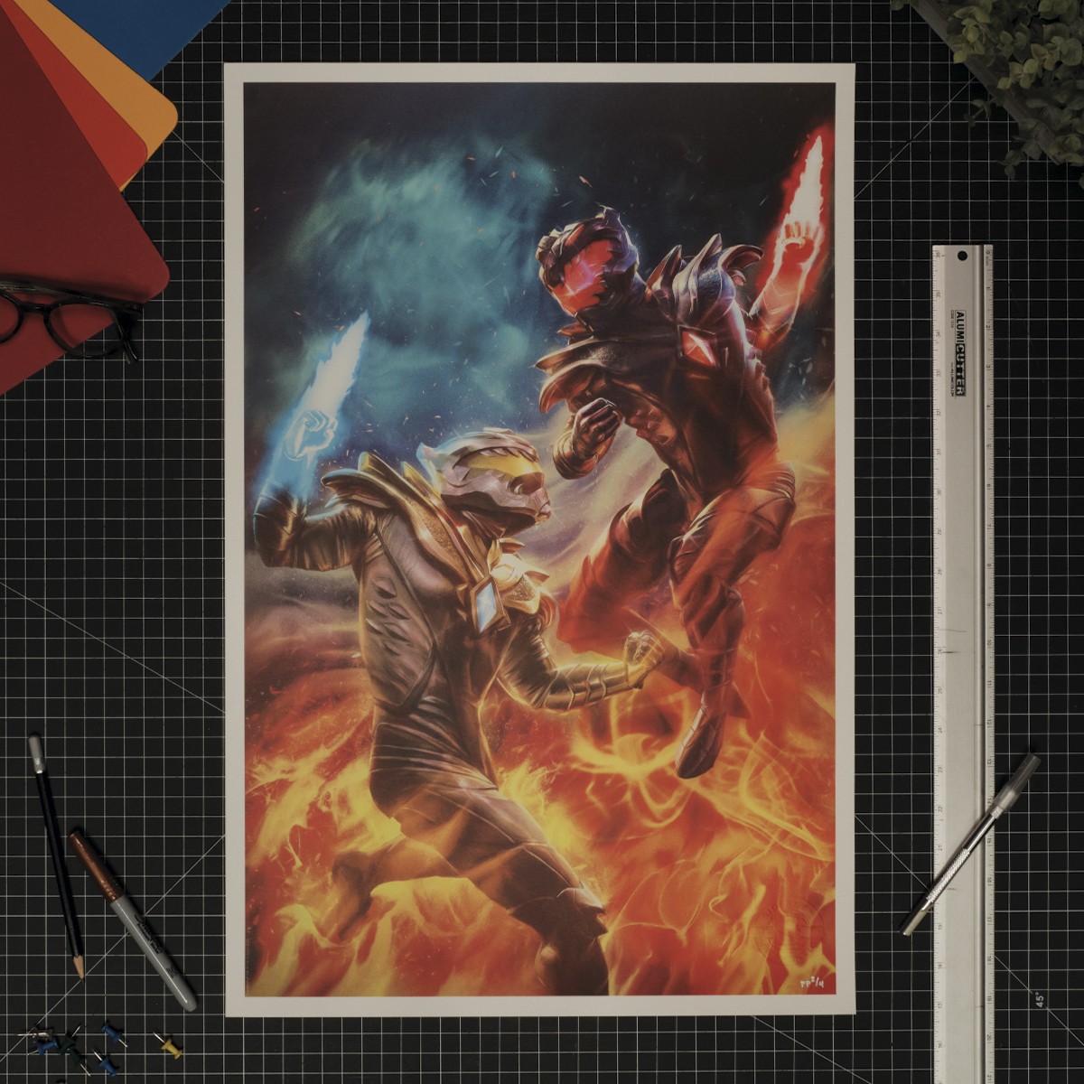 Legend of the White Dragon: White Dragon vs Dragon Prime Fine Art Print ...