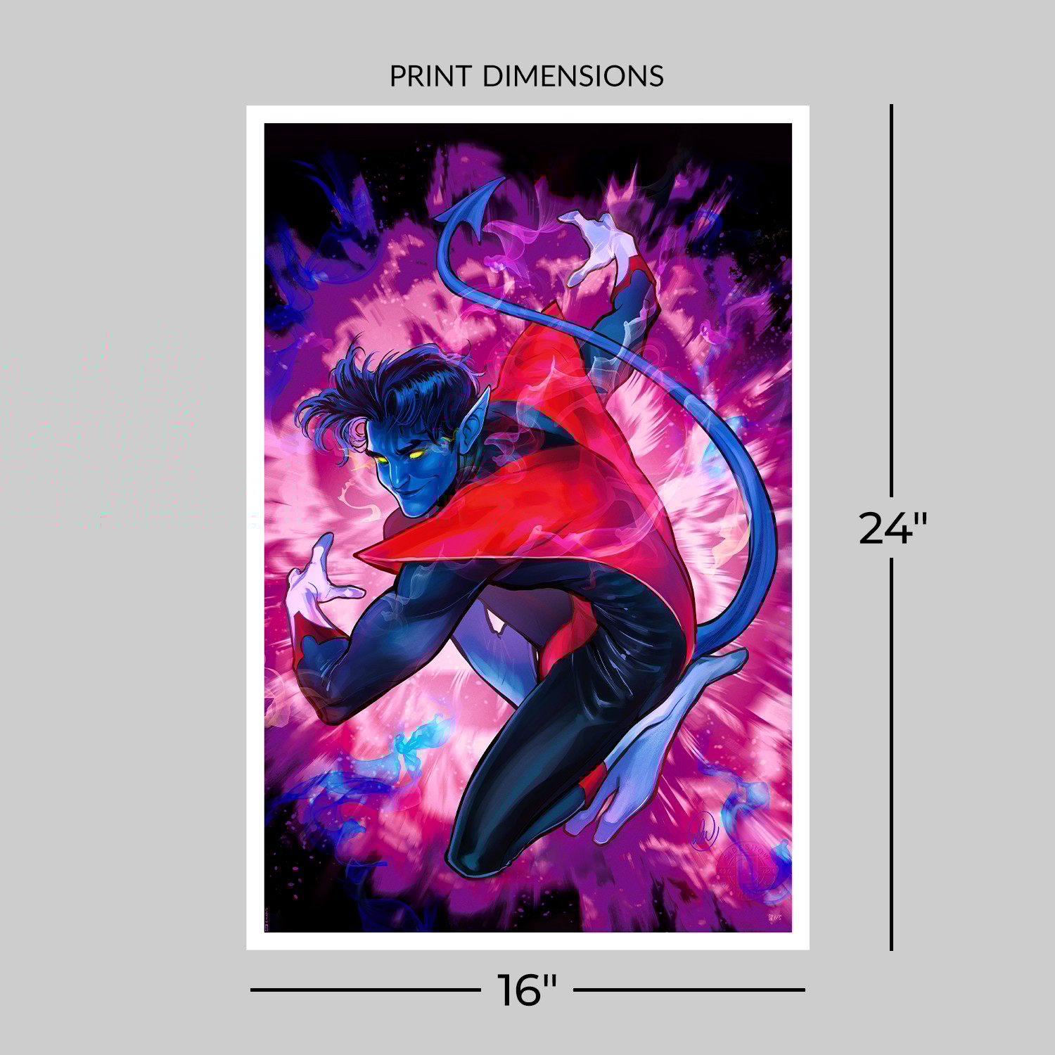 Nightcrawler Fine Art Print by Lucas Werneck | Sideshow Collectibles