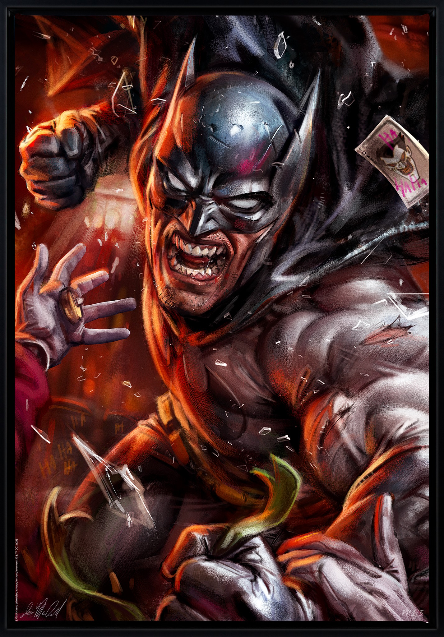 Eternal Enemies: The Joker vs Batman Fine Art Print by Ian MacDonald ...