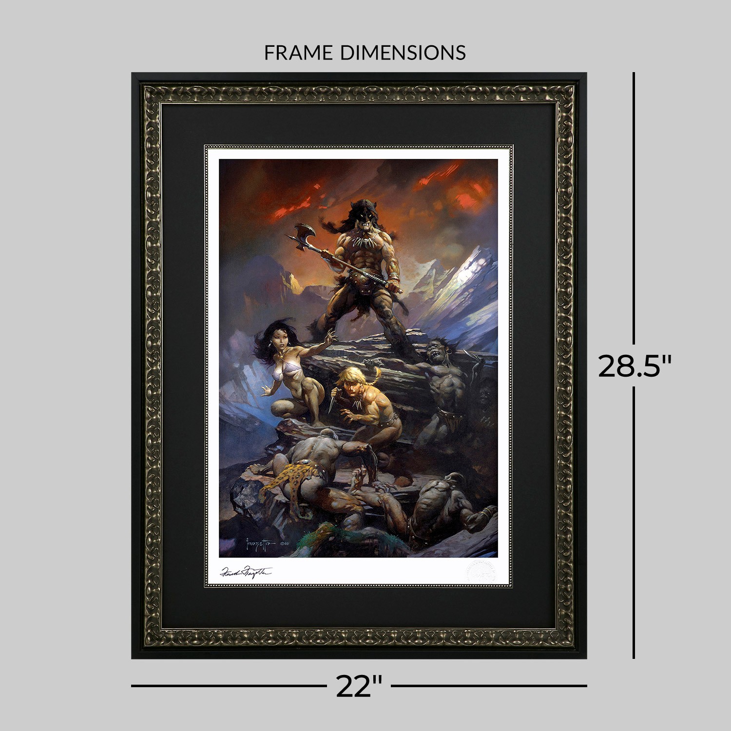Fire and Ice Fine Art Print by Frank Frazetta | Sideshow Collectibles