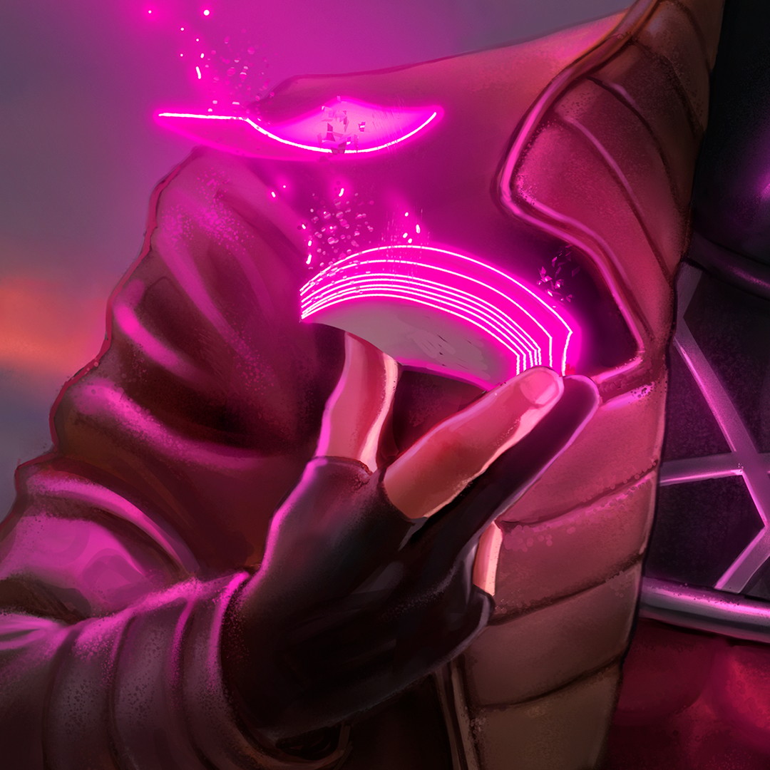 Rogue & Gambit Fine Art Print by Iván Talavera | Sideshow Collectibles