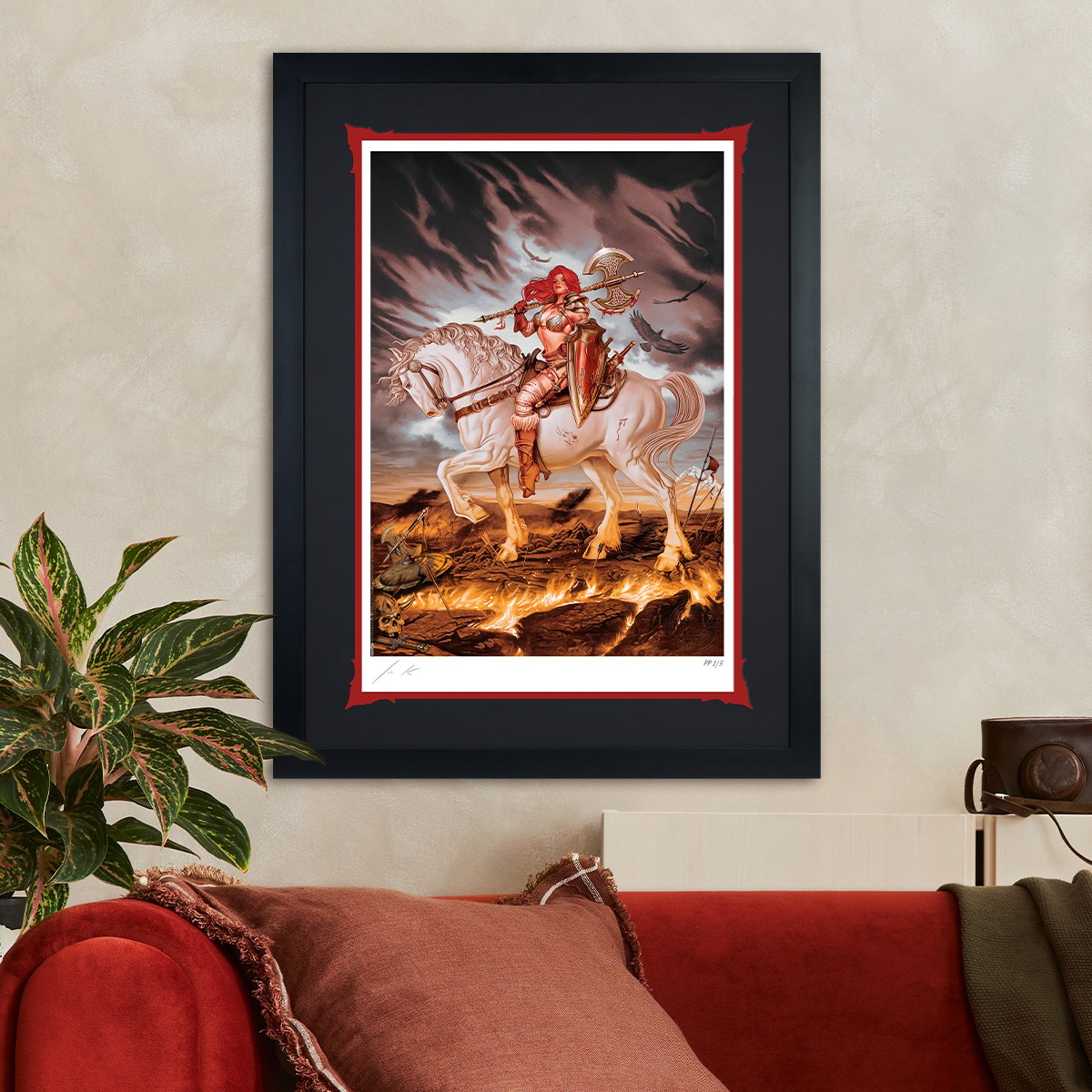 Red Sonja: World on Fire Fine Art Print by John Keaveney | Sideshow ...