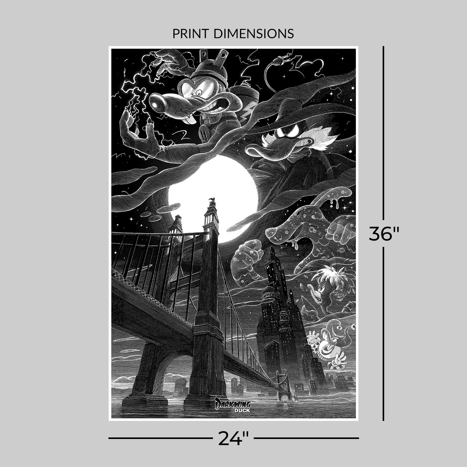 Darkwing Duck "The Terror That Flaps in The Night" Art Print by Cyclops ...