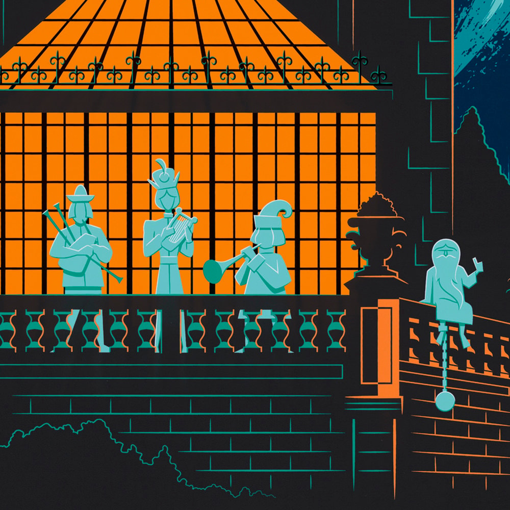 Magic Kingdom's Haunted Mansion Art Print by Cyclops Print Works ...