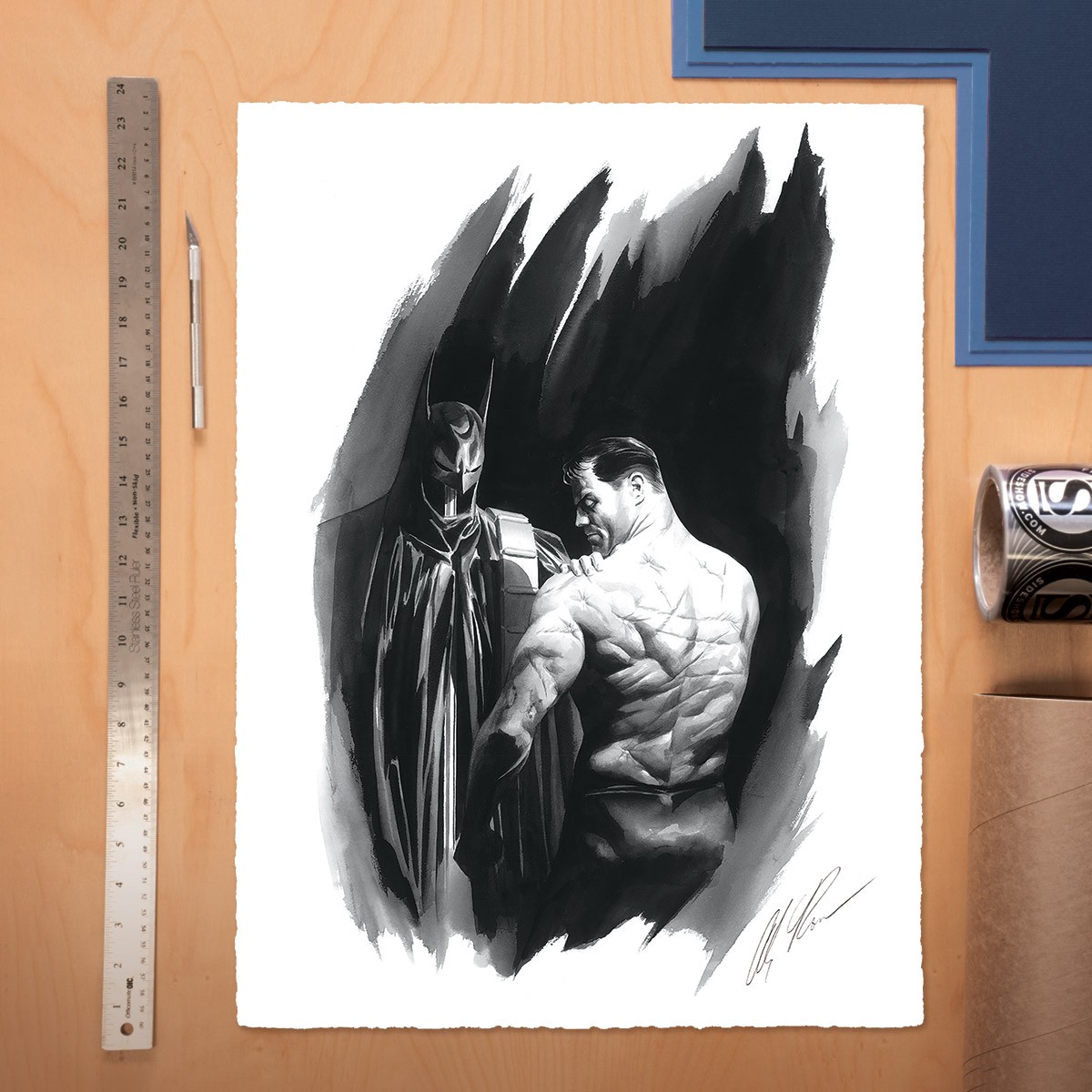 Batman: Scars Fine Art Print by Alex Ross | Sideshow Collectibles
