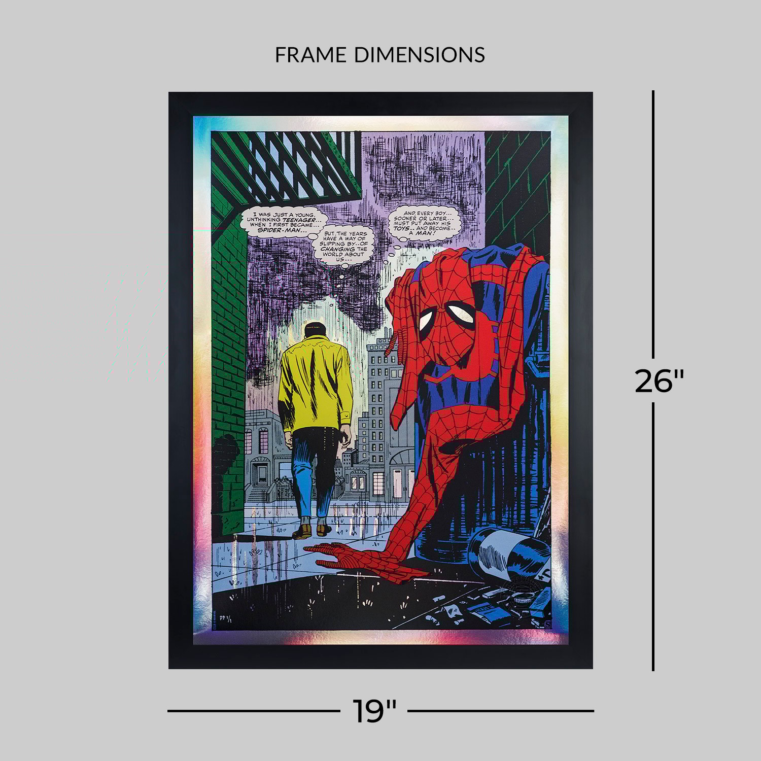 Spider-Man No More (Black Foil) Screenprint by John Romita Sr ...