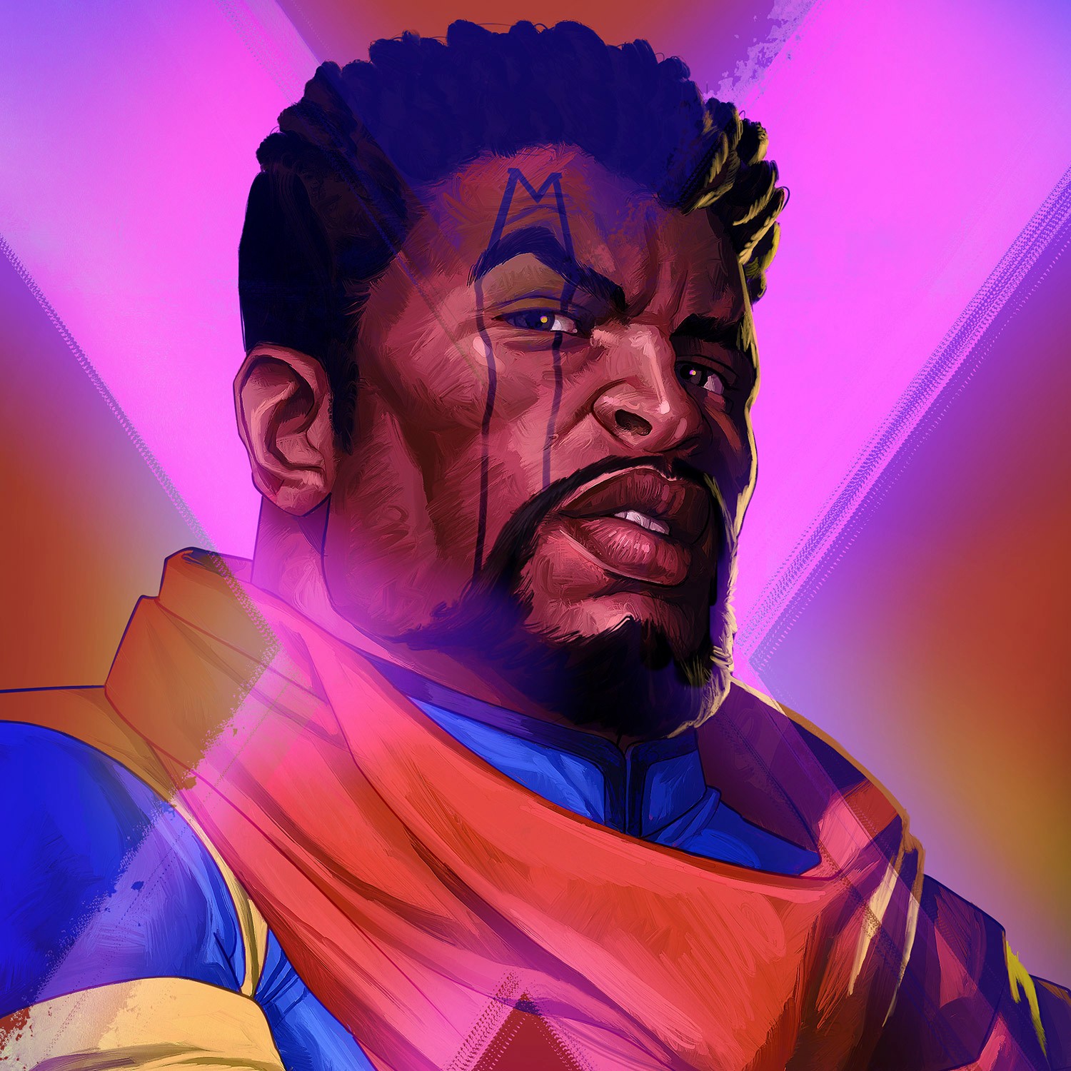 X-Men Portraits: Bishop Fine Art Print by Uzuri | Sideshow Collectibles