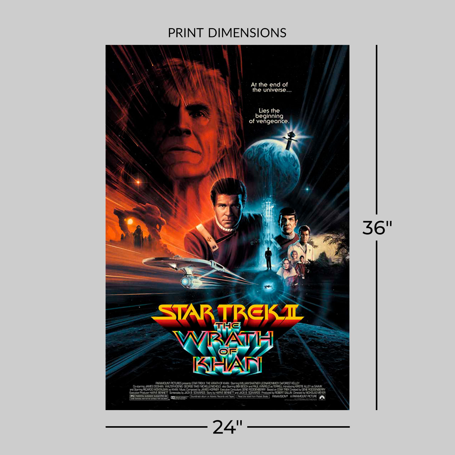 Star Trek II: The Wrath of Khan Movie Poster by Vice Press | Sideshow ...