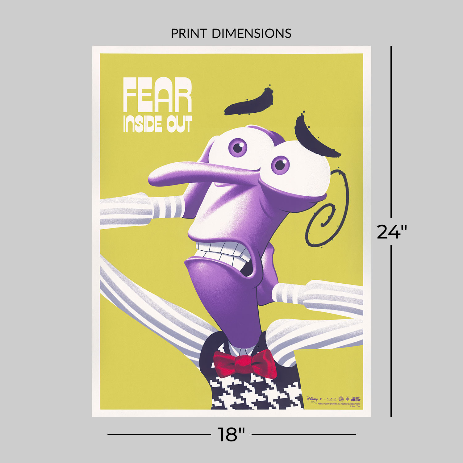 Fear (Inside Out) Art Print by Cyclops Print Works | Sideshow Collectibles